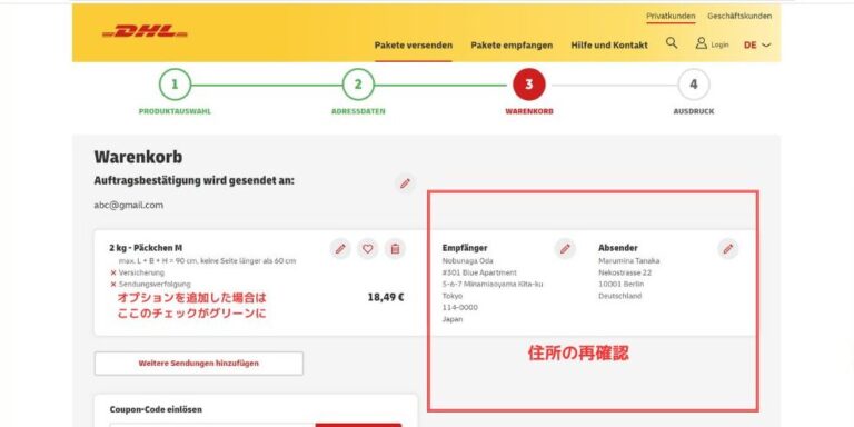 DHLでドイツから日本へ荷物を送る方法【国際郵便2023】 - ドイツ＋
